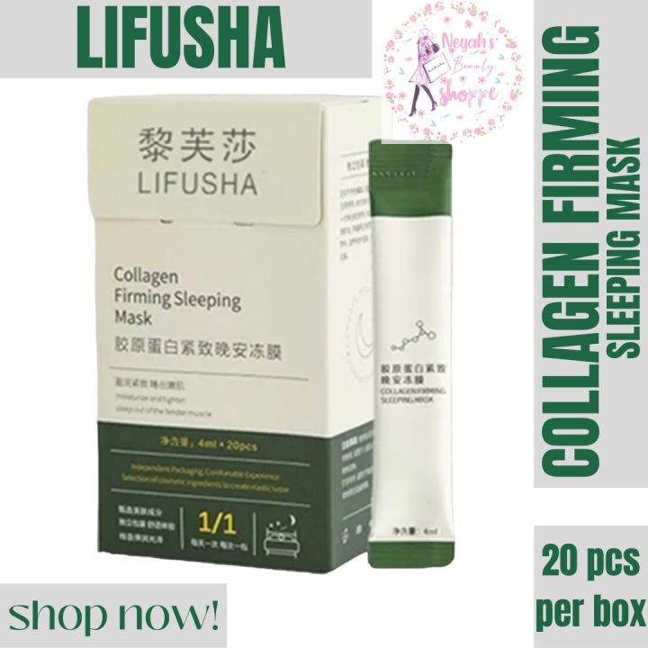 LIFUSHA Collagen Firming Sleeping Mask 20 PIECES PER BOX | Lazada PH LIFUSHA Collagen Firming Sleeping Mask 20 PIECES PER BOX | Lazada PH