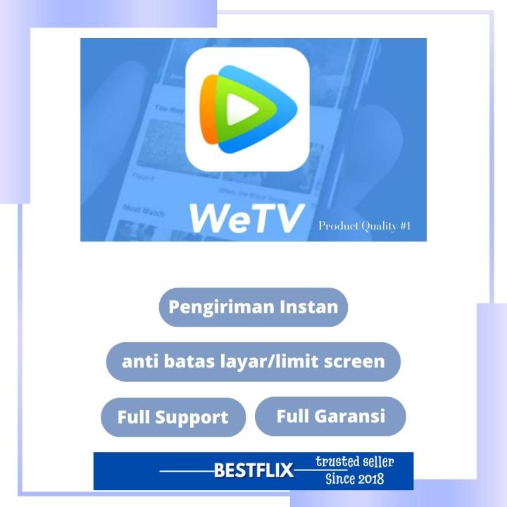 WETV WE TV Premium Sharing 1 tahun Garansi | Lazada Indonesia