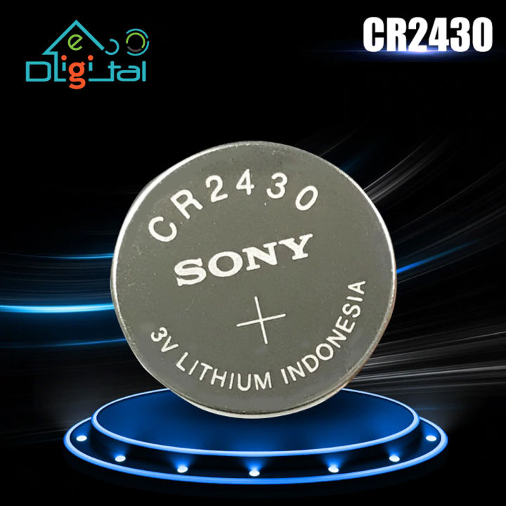 EcoDigital Original Sony CR2430 Battery 3V Lithium Button Coin Cell ...