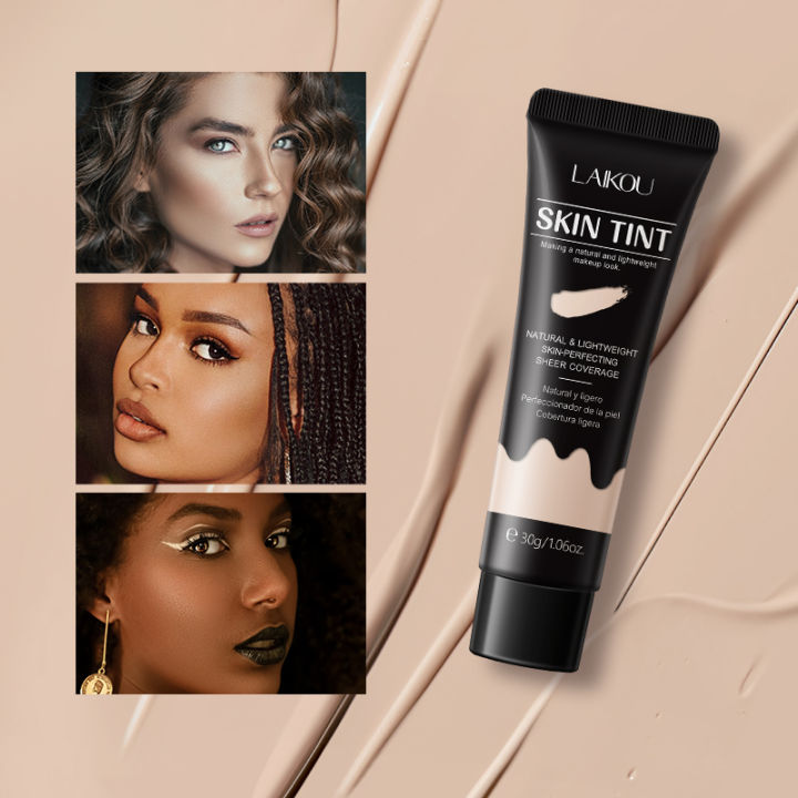 Sheer Coverage Foundation For All Skin Type - LAIKOU Skin Tint Natural ...