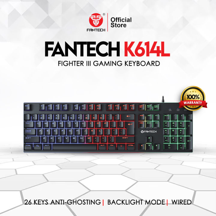 Fantech K614L Fighter III RGB Membrane Gaming Keyboards 26 Keys & Anti-ghosting | Lazada PH