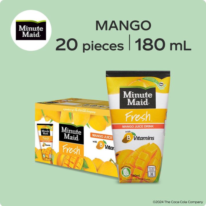 Minute Maid Fresh Mango 180mL - Pack of 20 | Lazada PH