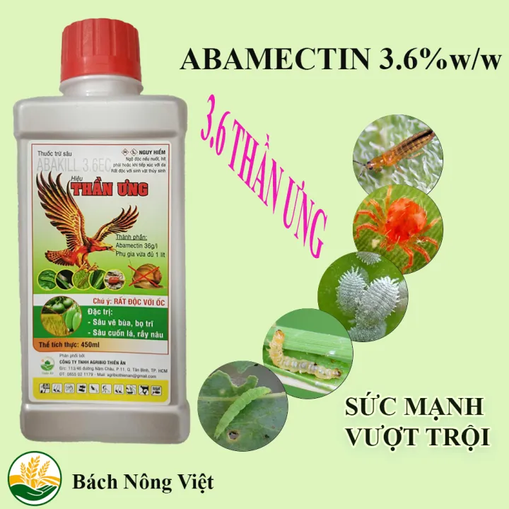 THUỐC TRỪ SÂU ABAKILL 3.6EC hiệu THẦN ƯNG- sức mạnh vượt trội đặc trị ...