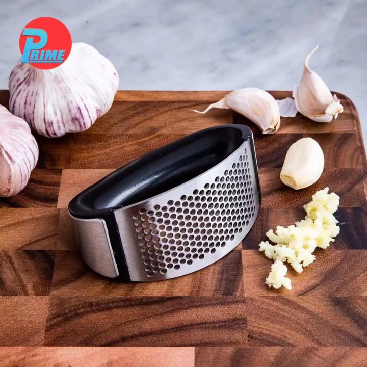 Stainless Steel Garlic Press Rocker - Professional Grade Garlic Mincer ...