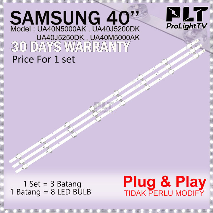 SAMSUNG 40” Lampu TV UA40J5200DK UA40N5000AK UA40J5250DK UA40M5000AK ...