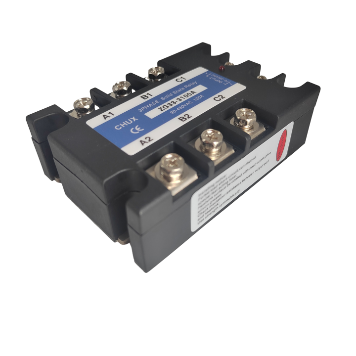 Solid State Relay 100a Control Ac 70-280vac To 90-480v Ac 3 Phases Ssr ...
