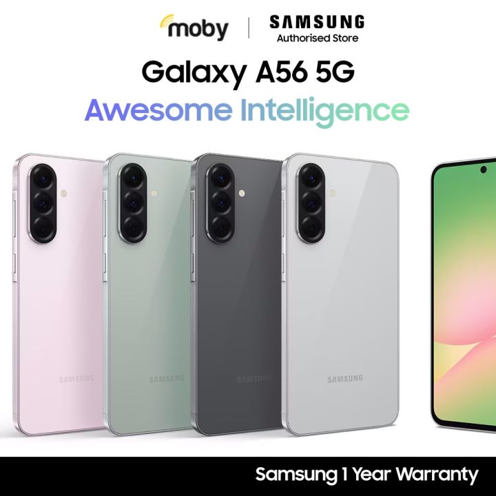 Samsung Galaxy A56 5G 256GB/128GB | 1 Year Official Warranty Samsung Singapore | Lazada Singapore