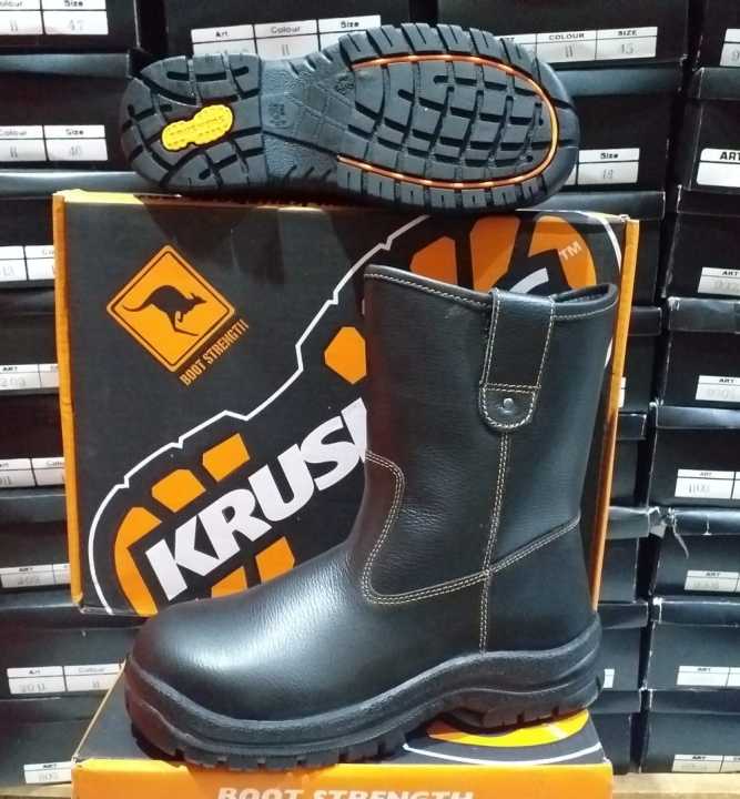 SEPATU BOOTS SAFETY KRUSHERS TEXAS BROWN / SEPATU PENGAMAN KERJA ...