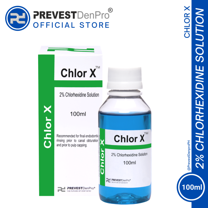Chlor X (2% Chlorhexidine Digluconate Solution, Root Canal Irrigant ...
