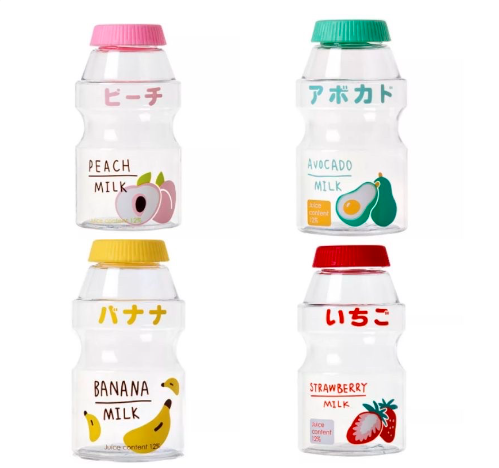 BOTOL PLASTIK MODEL YAKULT 480ML UNIK LUCU ALA KOREA | Lazada Indonesia
