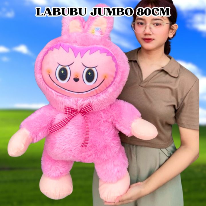 ( JUMBO ) Boneka Labubu Ukuran 80 cm Jumbo , Boneka Labubu The Monster ...