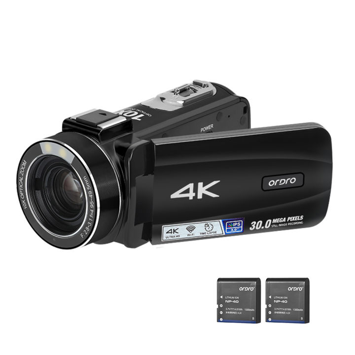 【100% Authentic】ORDRO HDR-Z88 4K Digital Video Camera 30MP Camcorder DV Recorder 3.0 In-ch IPS ...