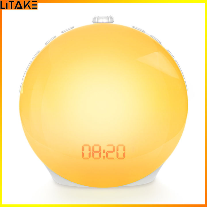 Litake Led Sunrise Alarm Clock 14 Light Modes 16 Million Colors ...