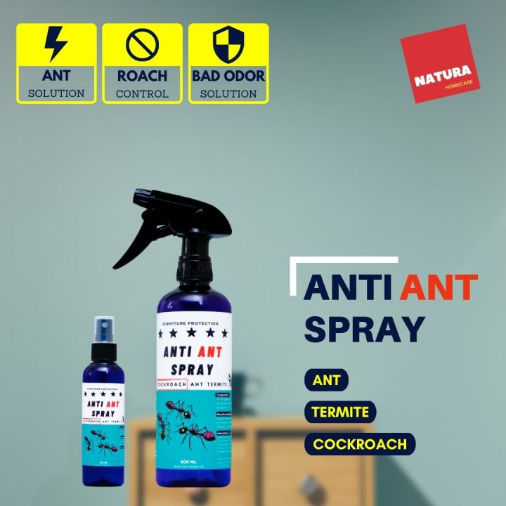 Natura Ant Killer Spray, Fast Effective, Safe, No Deet, Water Base ...