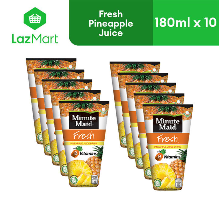 Minute Maid Fresh Pineapple 180ml x 10 | Lazada PH