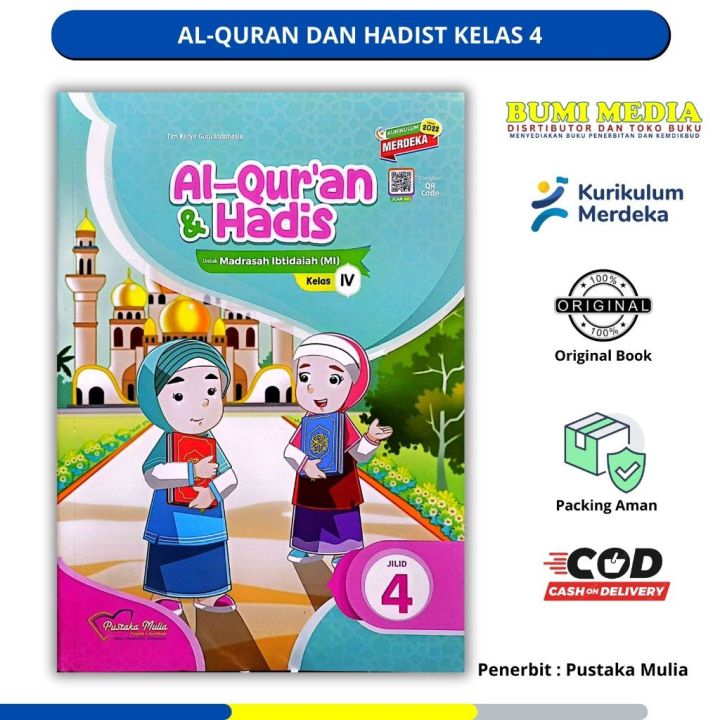 Buku Al-Quran dan Hadist Untuk MI Kelas 4 Pustaka Mulia Kurikulum Merdeka | Lazada Indonesia