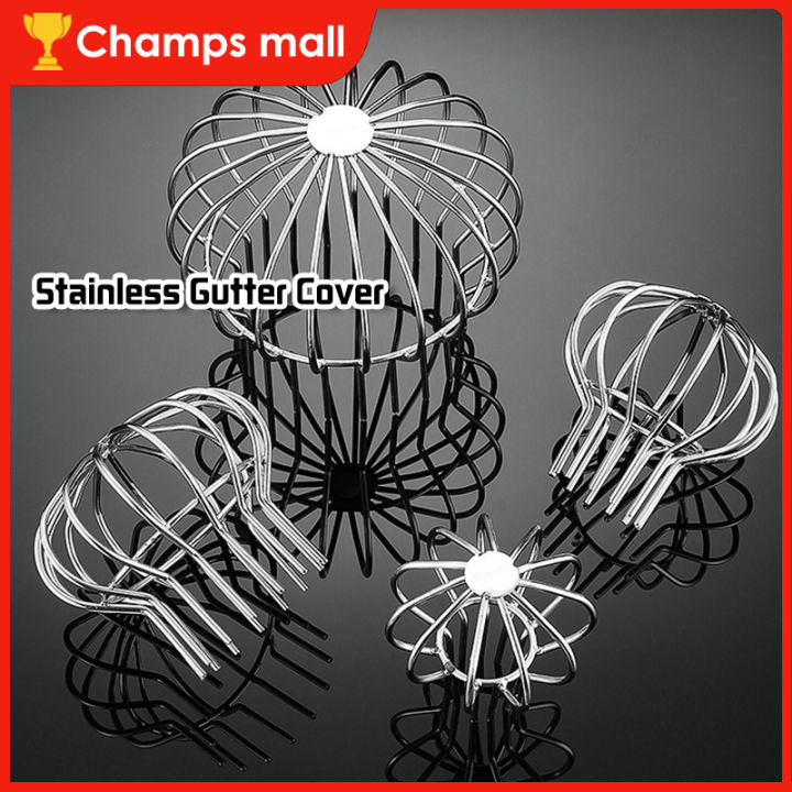 50/75mm 304 Stainless Steel Gutter Drain Cover Roof Gutter Strainer ...
