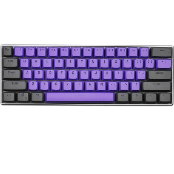 61 Keys PBT Doubleshot Backlit Keycaps Set OEM Profile for ANSI MX ...