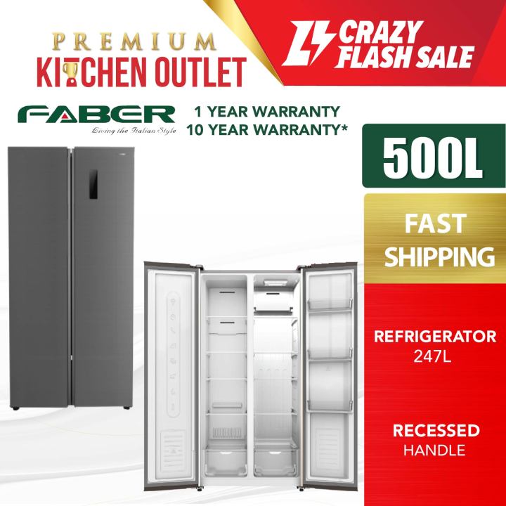 【Own Truck Delivery】Sharp 500L Side by Side Refrigerator Fridge ...