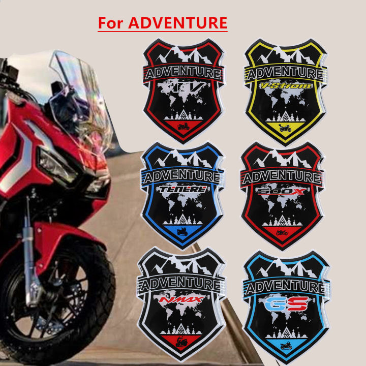3D Gel Adventure Motorcycle Sticker for ADV V-Strom GS Tenere 500X Nmax ...