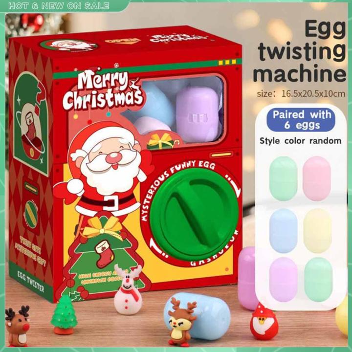 Plastic Santa Claus Vending Machines Random Capsule Surprise Blind Box ...