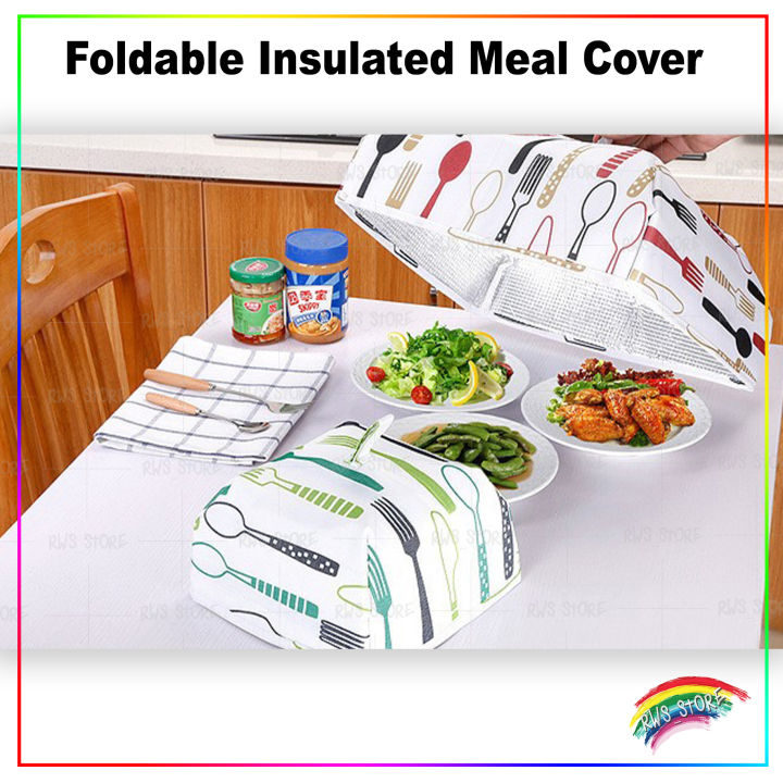 Foldable Insulated Meal Cover 可折叠保温饭菜罩 Tudung Saji Bertebat Boleh Lipat ...