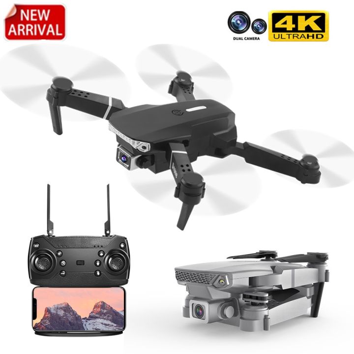 READY STOCK 4K DRONE WITH CAMERA DRONE E88 PRO Super High Quality ...