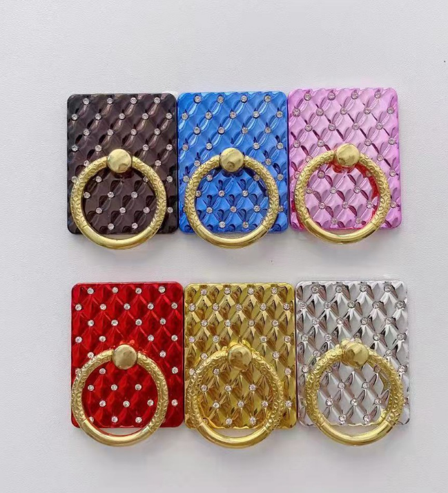 ELEGANT SQUARE RING STAND SQUARE METAL FINGER RING NEW STYLE W DIAMOND ...