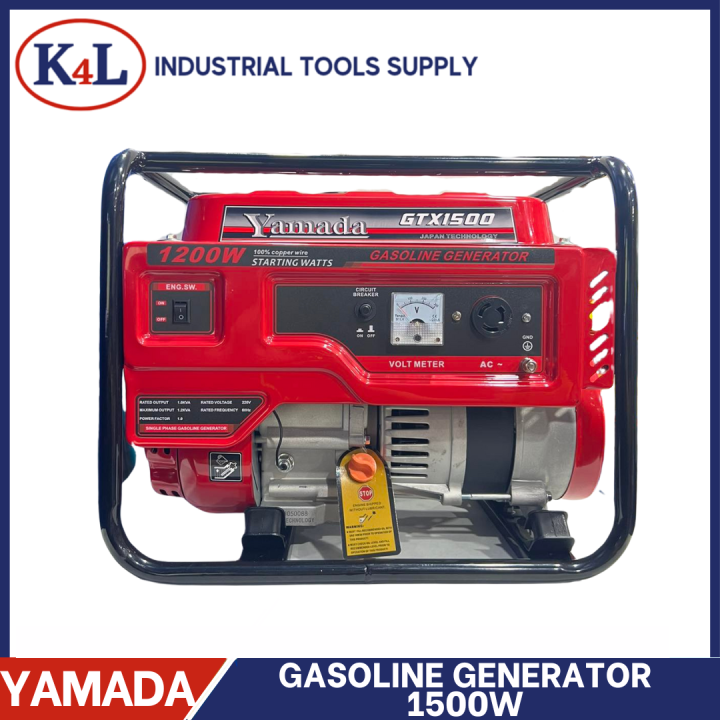 Yamada Heavy Duty Gasoline Generator 1500 Watts GTX1500 | Lazada PH