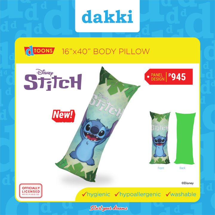 Dakki 16" x 40" Stitch Smile Body Pillow | Lazada PH