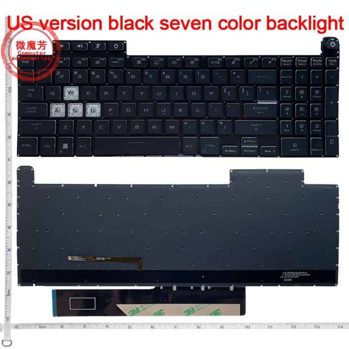 US Backlight Keyboard for ASUS TUF Gaming F15 FX507 FX507Z FX507ZC ...