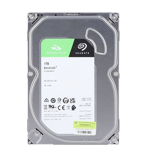1 TB 3.5" HDD (ฮาร์ดดิสก์ 3.5") SEAGATE BARRACUDA - 7200RPM SATA3 (ST1000DM010) | Lazada.co.th