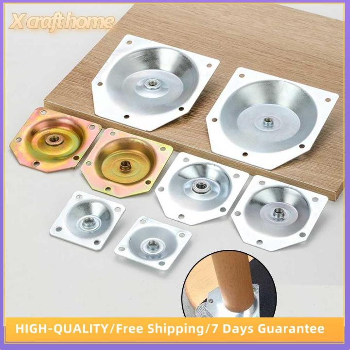 X CRAFT HOME Hardware Chairs Connecting Leg Fixing Mounting Plates Legs ...