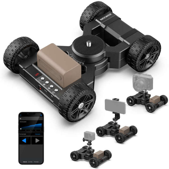 NEEWER DL400 Wireless Remote Control Motorized Car for Desktop Camera ...