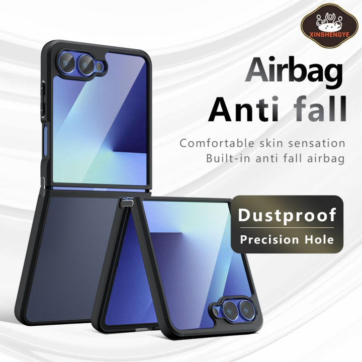 Casing For Samsung Galaxy Z Flip 7 Matte Transparent Phone Case Armor ...