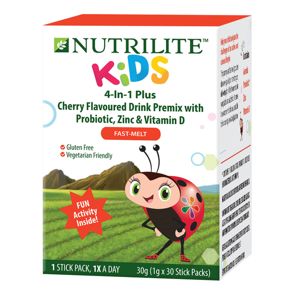 Nutrilite Kids 4-In-1 Plus - 30 sticks packs (Ready Stock, 100% Amway ...