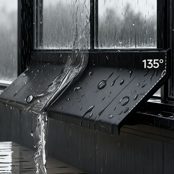 1PC Home Window Water Blocking Bar Sliding Window Rain Deflector ...
