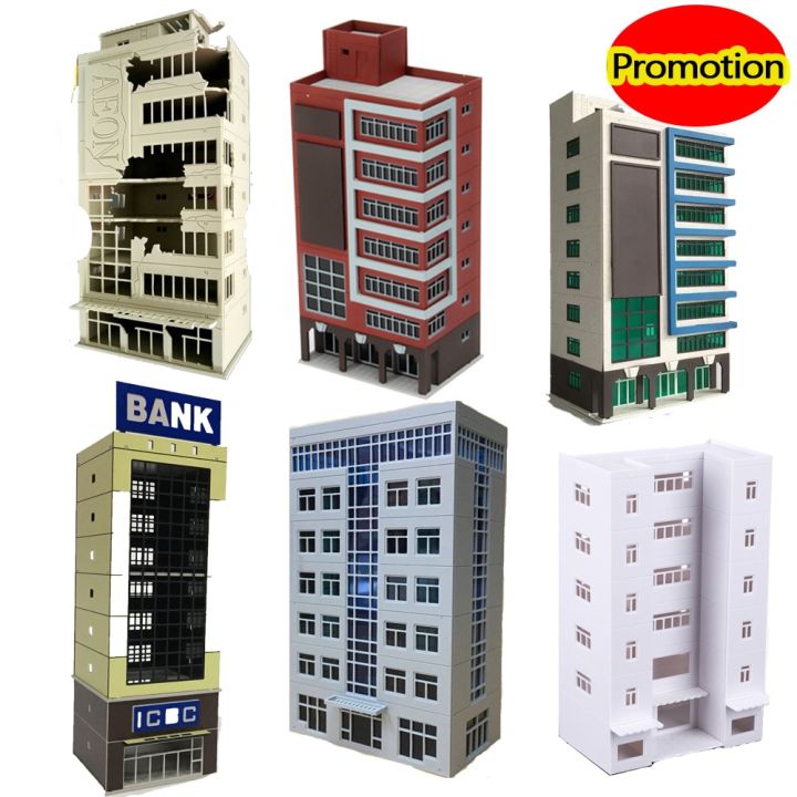 Scale 1:87 1:150 1:144 Building Model ABS Plastic Architecture Dioramas ...