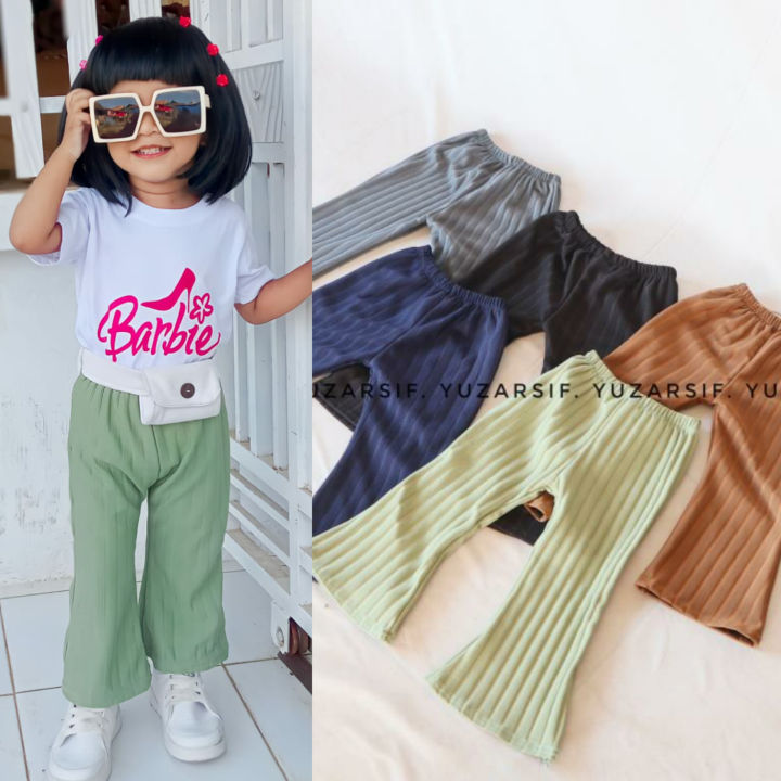 Celana Anak Perempuan Cutbray Knit Usia 2-10 tahun | Lazada Indonesia