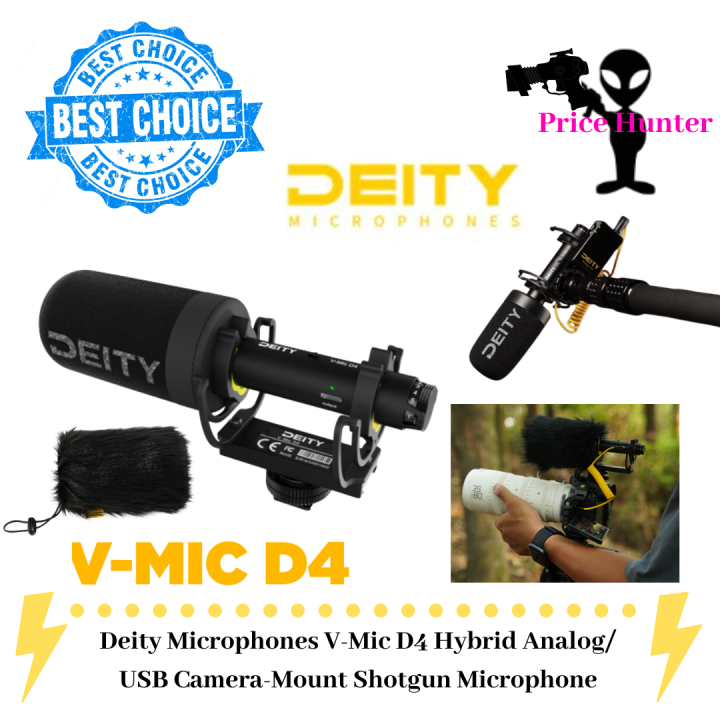 Deity Microphones V-Mic D4 USB Camera-Mount Shotgun Microphone | Lazada