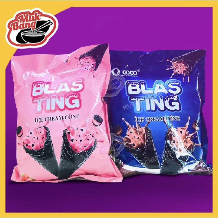 Coco Blasting Ice Cream Strawberry Chocolate Cone 300g | Lazada PH