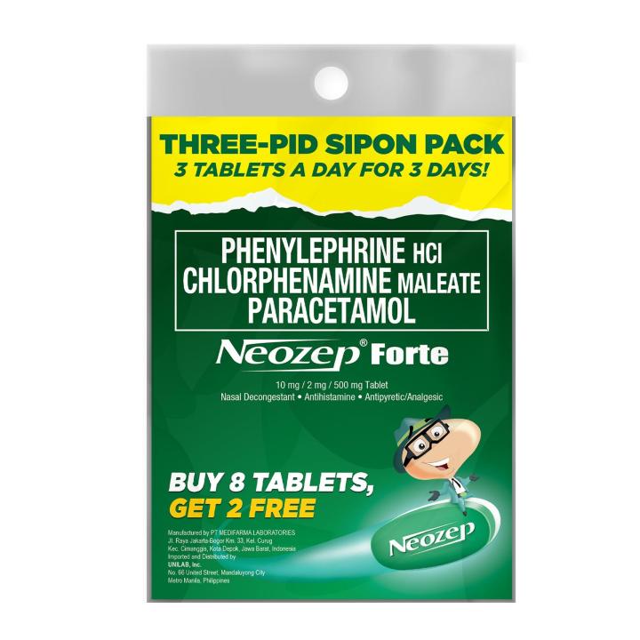 Neozep Forte 8+2 Tablet | Lazada PH