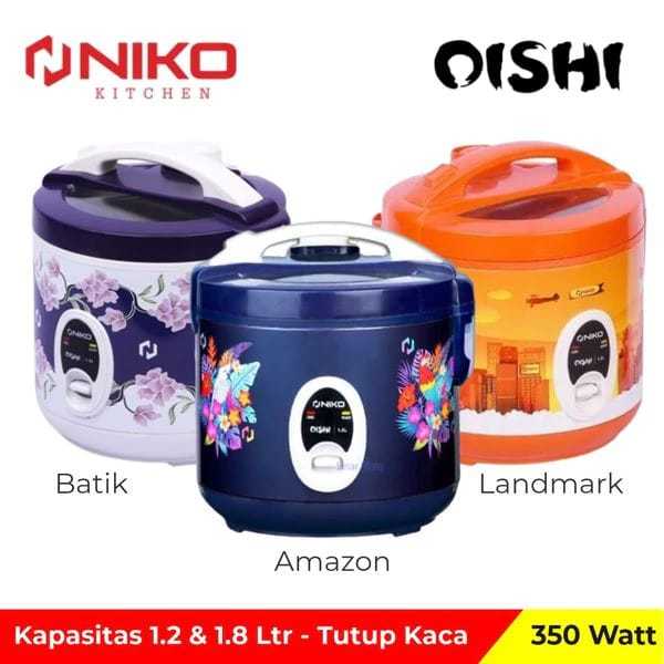 NIKO MAGIC COM 3IN1 / RICE COOKER 1,2 LITER NIKO OISHI BATIK RICE ...