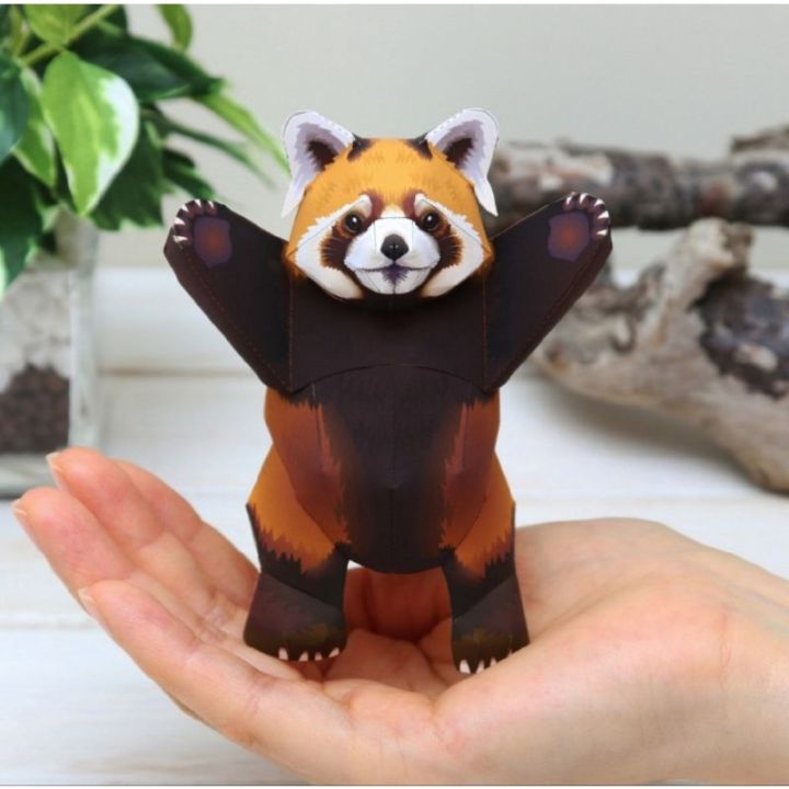 DIY Papercraft Animal Red Panda | Lazada Indonesia