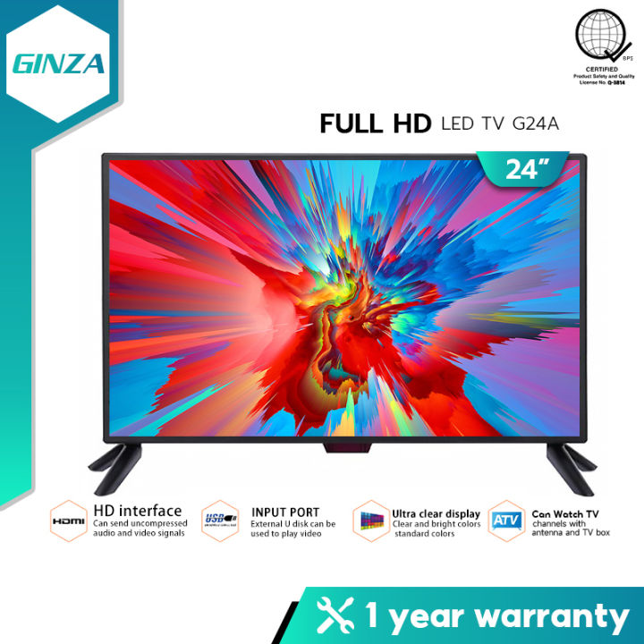 GINZA LED TV 24 Inches TV Flat Screen Not Smart TV Sale Led TV Sale ...
