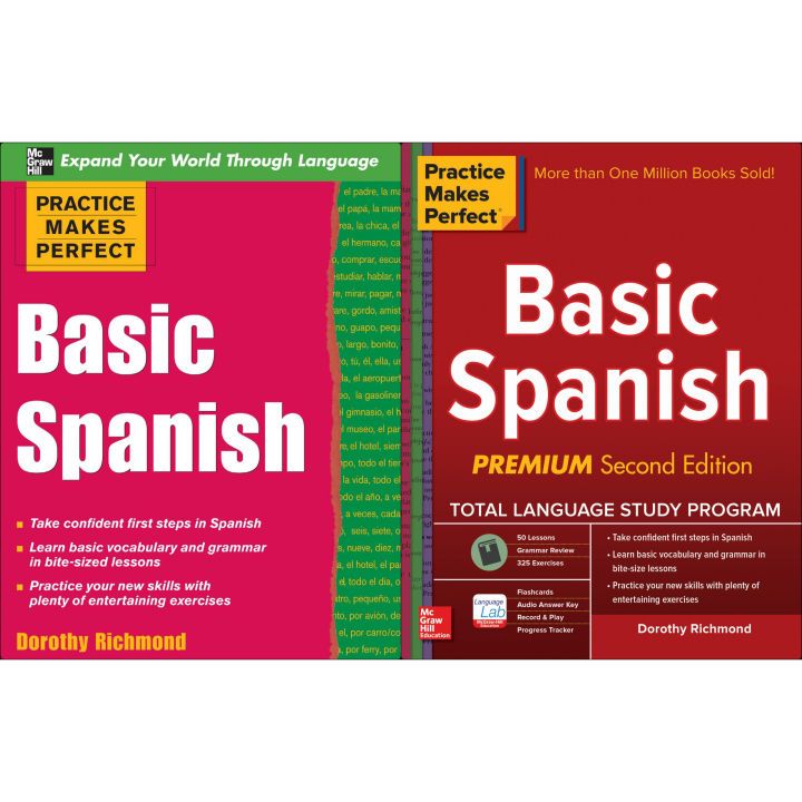 Basic Spanish (Practice Makes Perfect) | Coilbind | Lazada PH