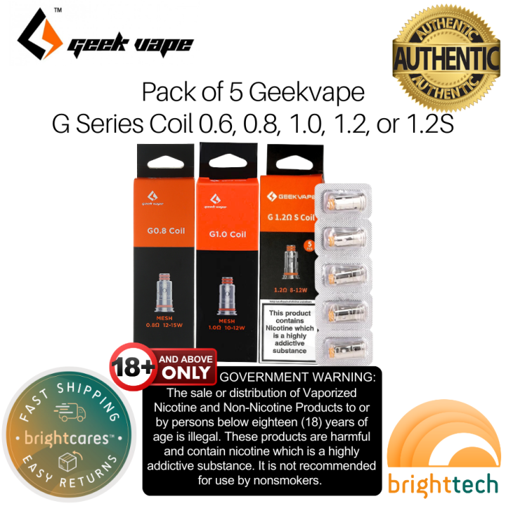 Geekvape Aegis Pod Wenax G18 Coil Replacement (G Series Coil) Occ ...