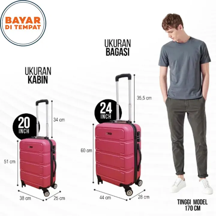 Koper Hardcase Import 806 Size 20 Inch Koper Import Paling Murah Koper ...