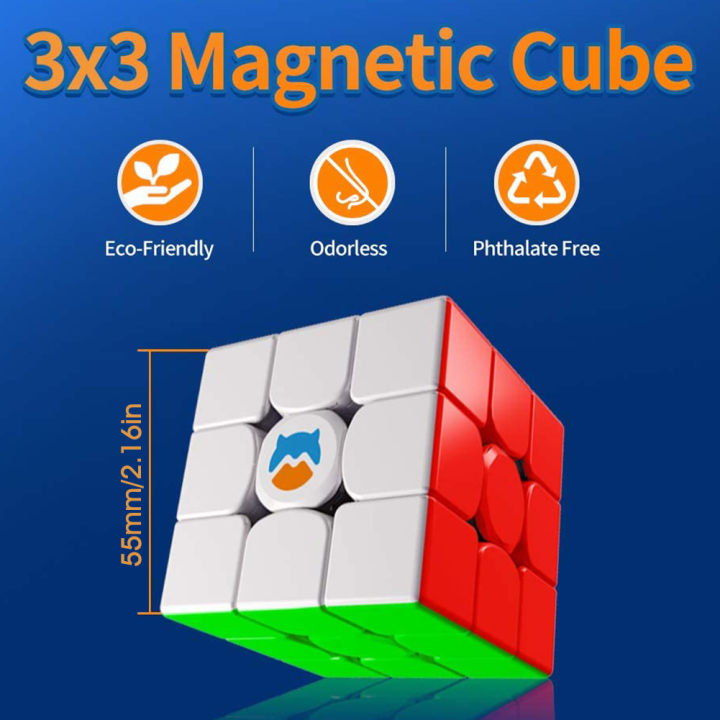 [Magic Cube] GAN Monster Go Magnetic 3x3 Speed Cube Stickerless Cube ...