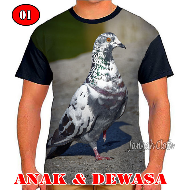 Kaos Burung Merpati Jawa Blorok | Lazada Indonesia